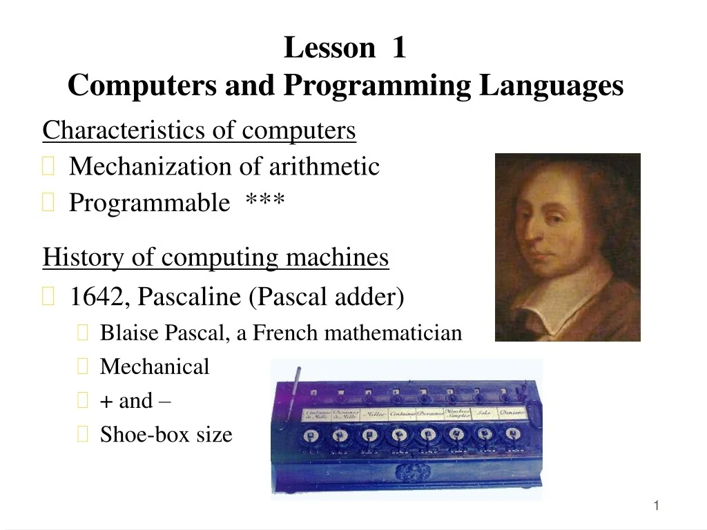 PPT - Evolution of Computers and Programming Languages PowerPoint Presentation - ID:9531715
