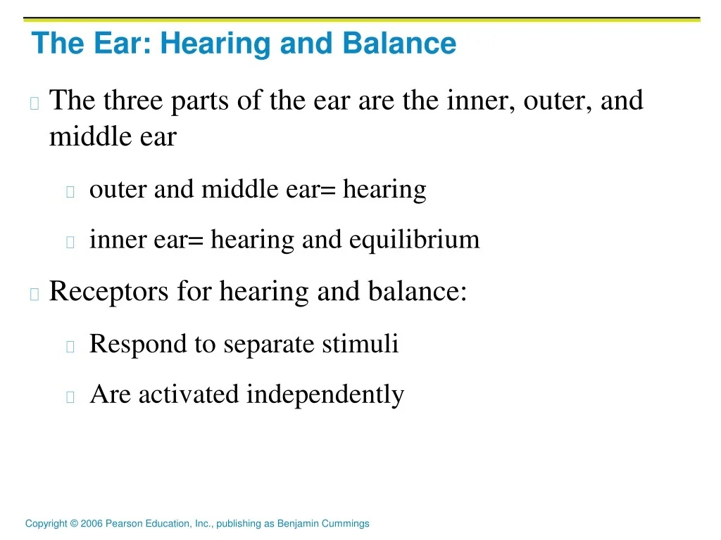 PPT - The Ear: Hearing and Balance PowerPoint Presentation, free ...