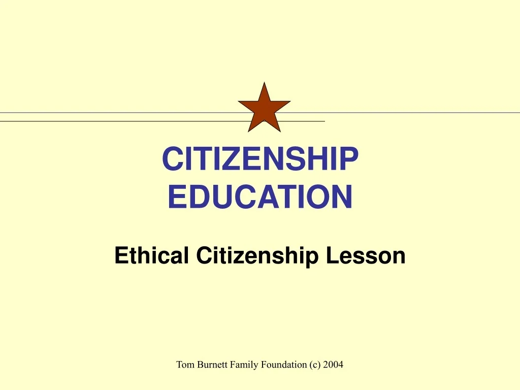 PPT - CITIZENSHIP EDUCATION PowerPoint Presentation, free download - ID ...