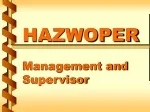 PPT - HazWOpER Refresher PowerPoint Presentation, free download - ID ...