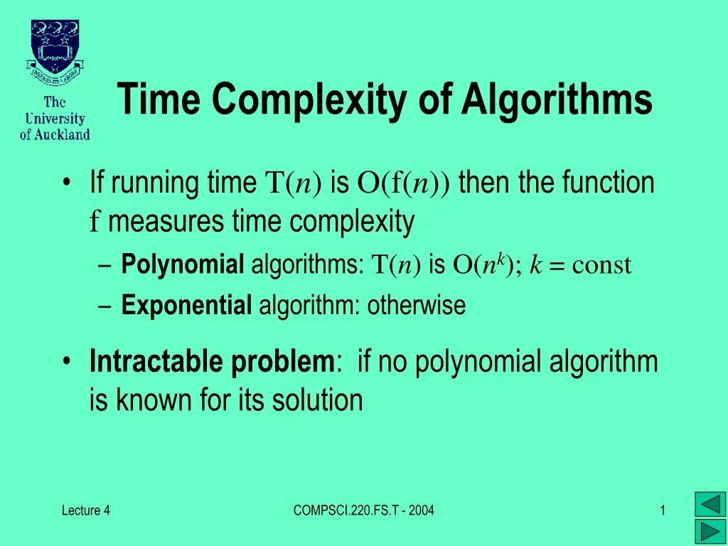 PPT - Time Complexity in Algorithms PowerPoint Presentation, free download - ID:9534526