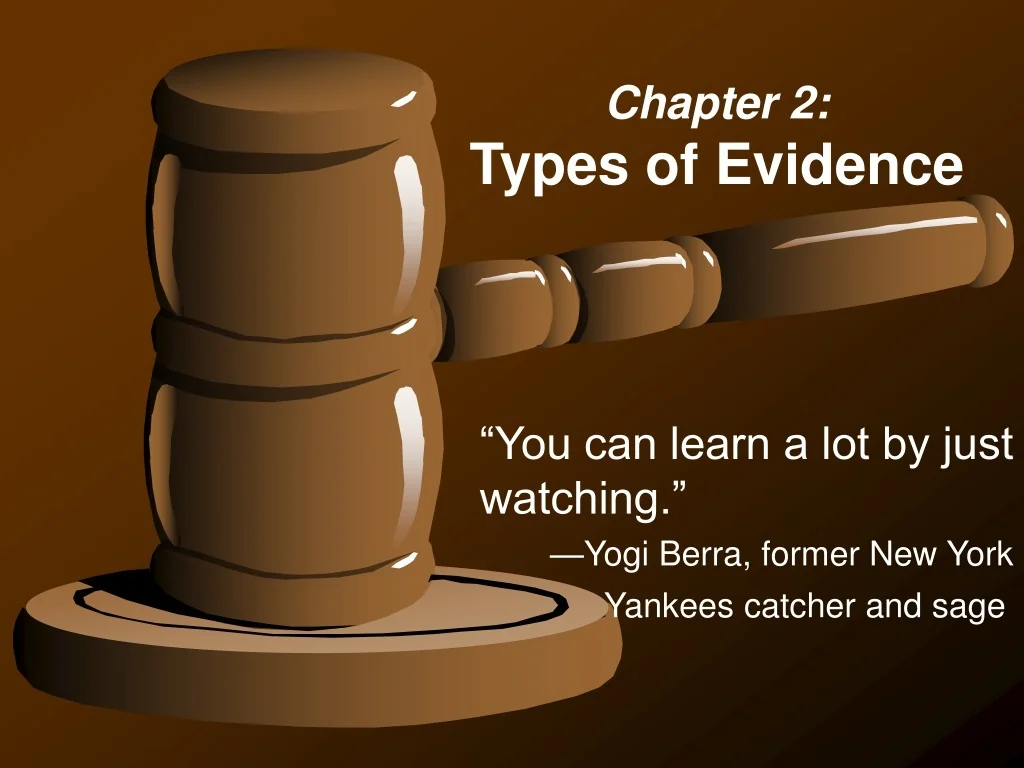 PPT - Types of Evidence in Forensic Science PowerPoint Presentation ...