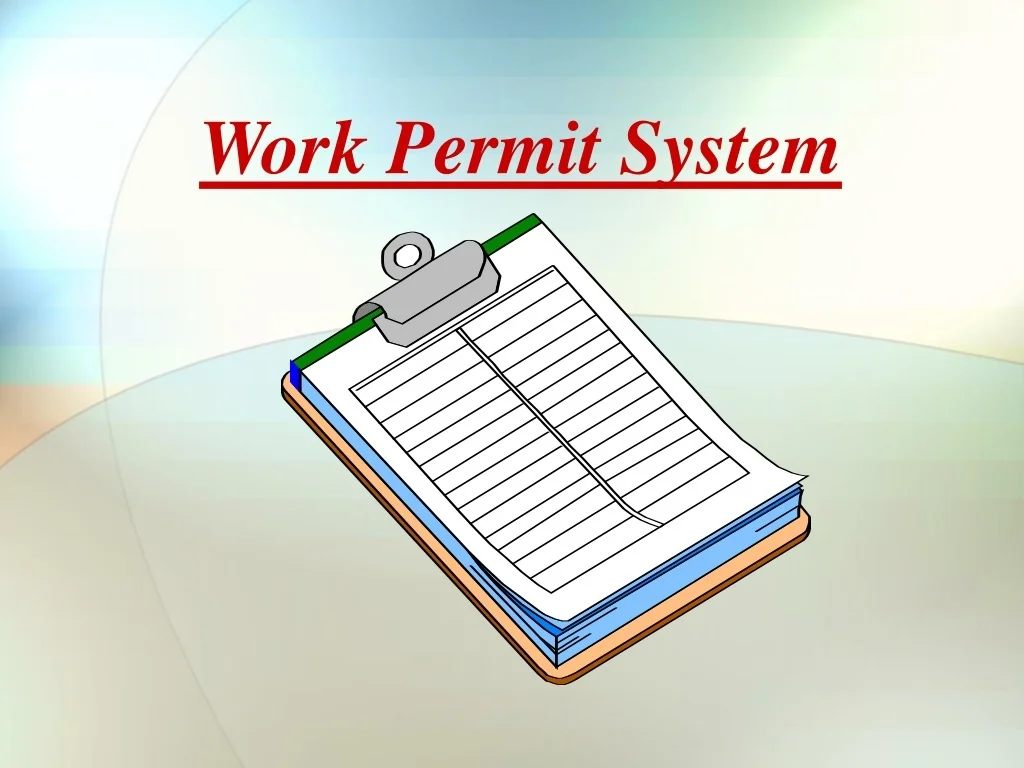 PPT - Work Permit System PowerPoint Presentation, free download - ID ...