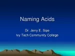 PPT - Naming Acids PowerPoint Presentation, free download - ID:7074704