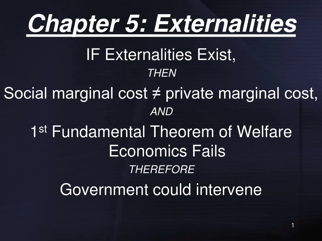 PPT - Externalities in Economics: Implications and Graphical Analysis ...