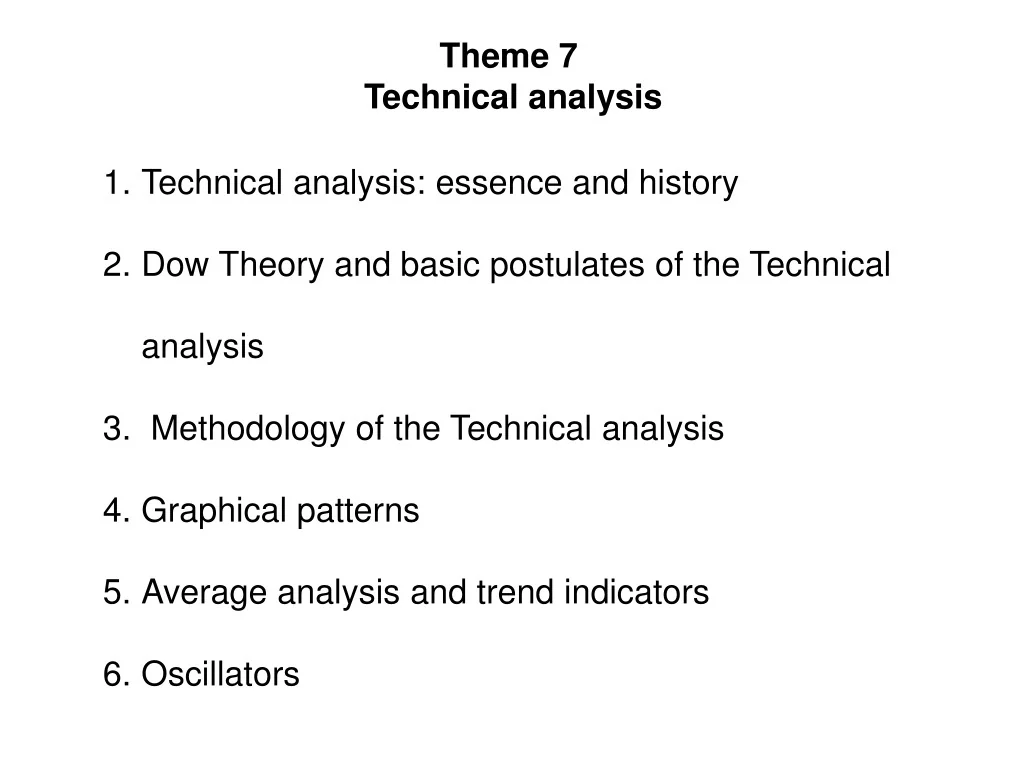 PPT - Mastering Technical Analysis: History, Methods & Patterns ...