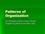 PPT - Recognizing TEXT PATTERNS OF ORGANIZATION PowerPoint Presentation ...