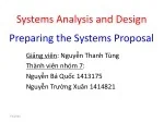 PPT - Preparing the Systems Proposal PowerPoint Presentation, free download - ID:700107
