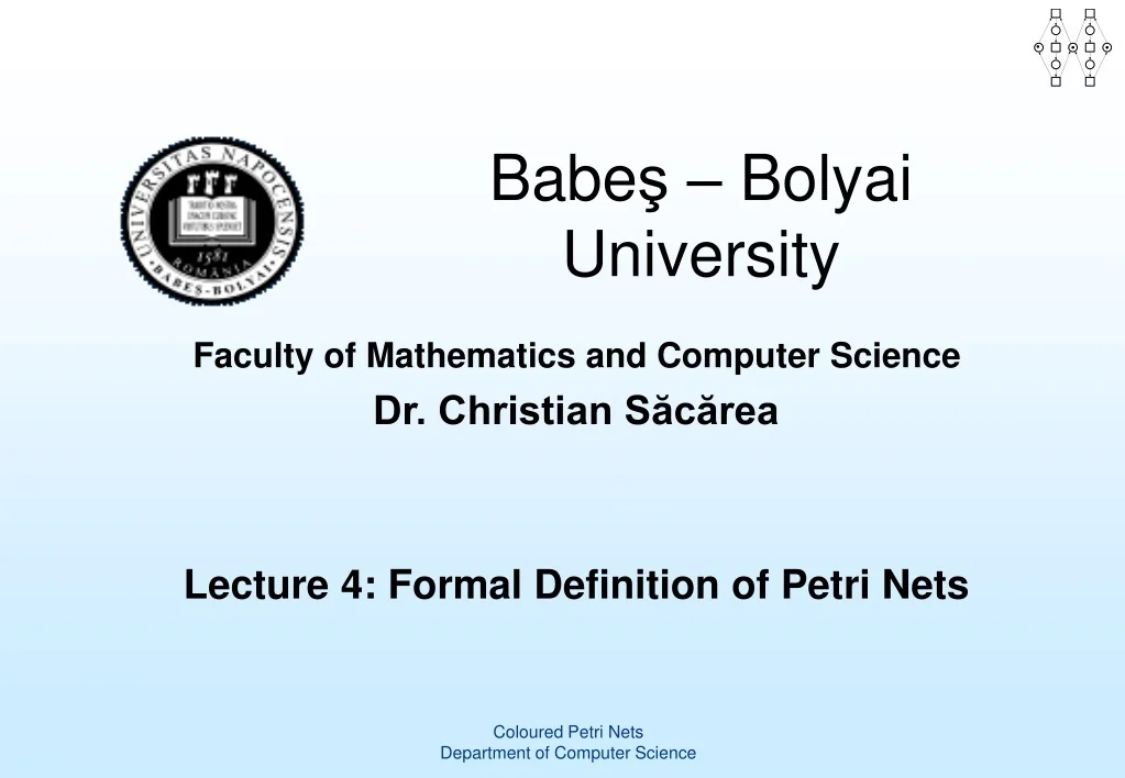 PPT - Babe ş – Bolyai University PowerPoint Presentation, free download - ID:9540409
