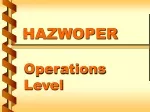 PPT - 40 hour hazwoper training PowerPoint Presentation, free download ...