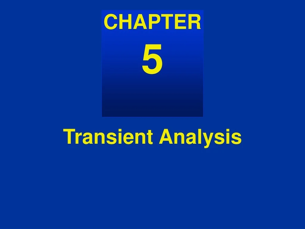 PPT - Transient Analysis in Electric Circuits PowerPoint Presentation ...
