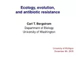 PPT - The evolution of antibiotic resistance PowerPoint Presentation ...