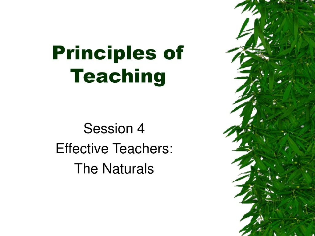 PPT - Principles of Teaching PowerPoint Presentation, free download ...