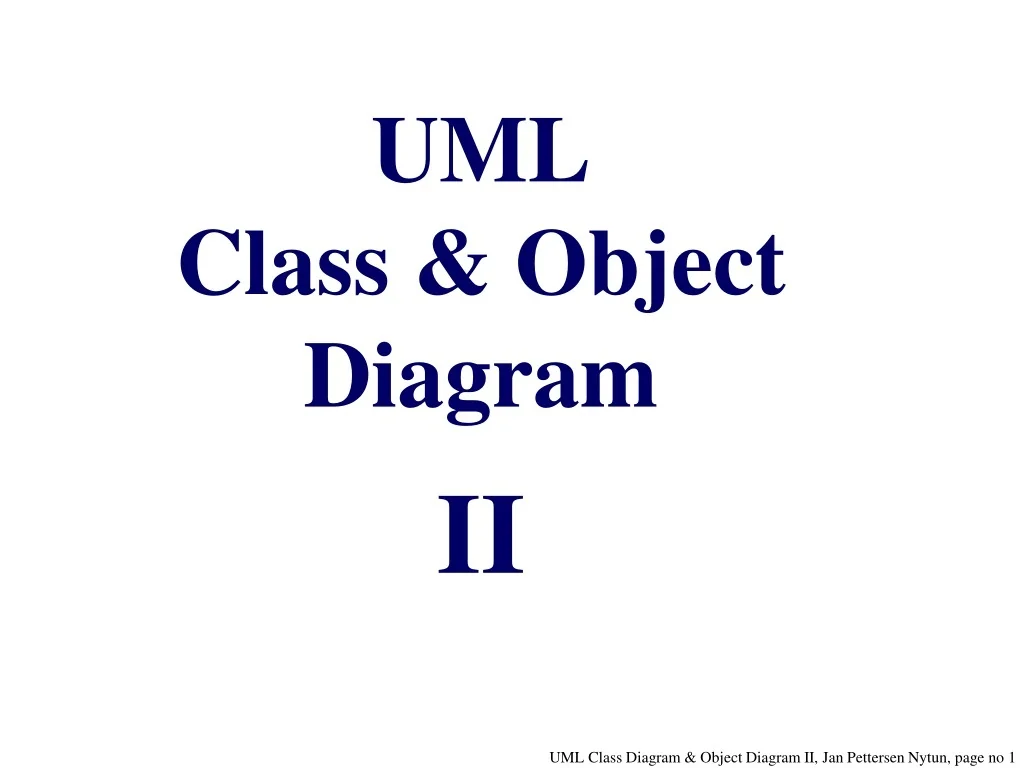 PPT - UML Class & Object Modeling: Employee Company Dependency ...