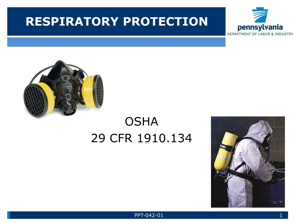 PPT - Comprehensive Respiratory Protection Program Guide PowerPoint ...