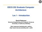 PPT - EECS 322 Computer Architecture Introduction to Pipelining ...