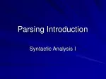 PPT - Introduction to Parsing PowerPoint Presentation, free download ...
