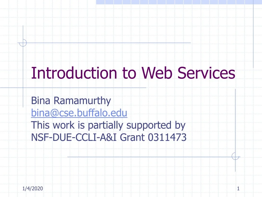 PPT - Introduction to Web Services PowerPoint Presentation, free ...