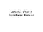 PPT - CHAPTER 2 Ethics in Psychological Research PowerPoint ...