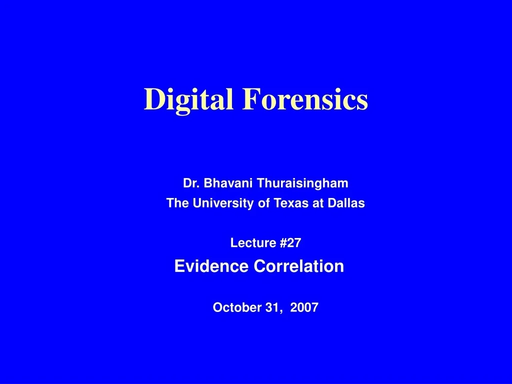 PPT - Digital Forensics PowerPoint Presentation, free download - ID:9550658