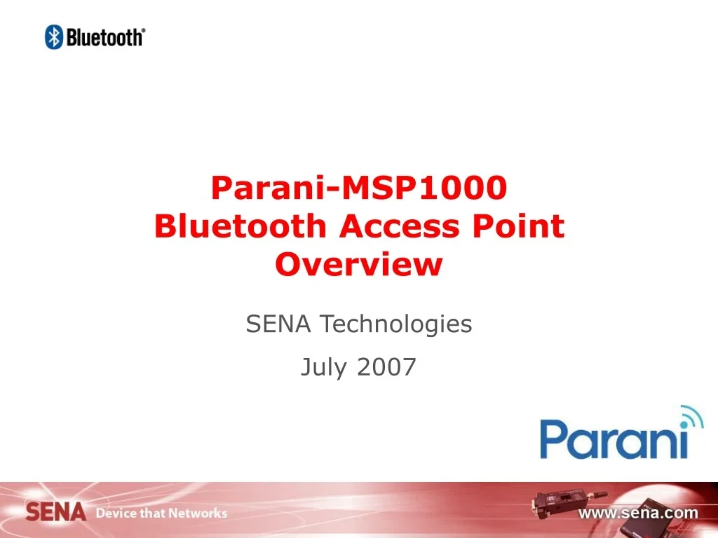 PPT - MSP1000 Bluetooth Access Point for Versatile Connectivity ...