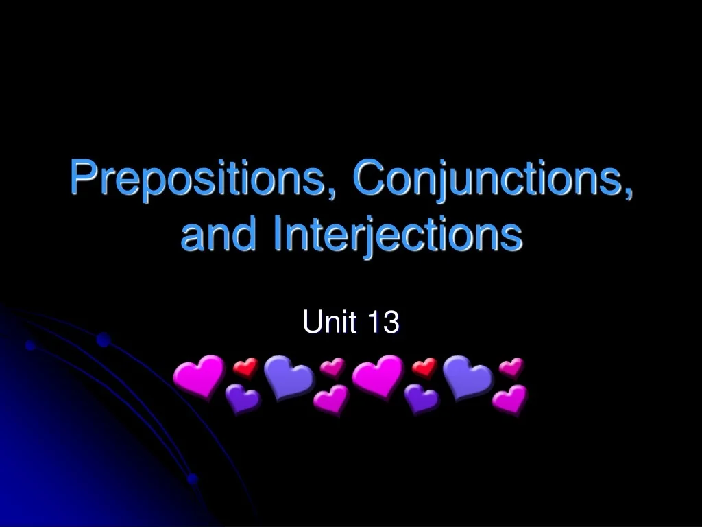 PPT - Prepositions, Conjunctions, and Interjections PowerPoint ...