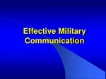 PPT - Effective Military Communication PowerPoint Presentation, free ...