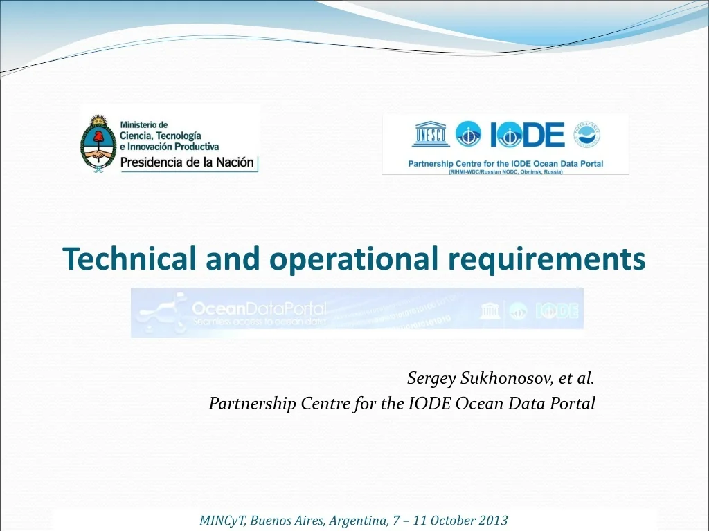 PPT - Technical and operational requirements PowerPoint Presentation ...