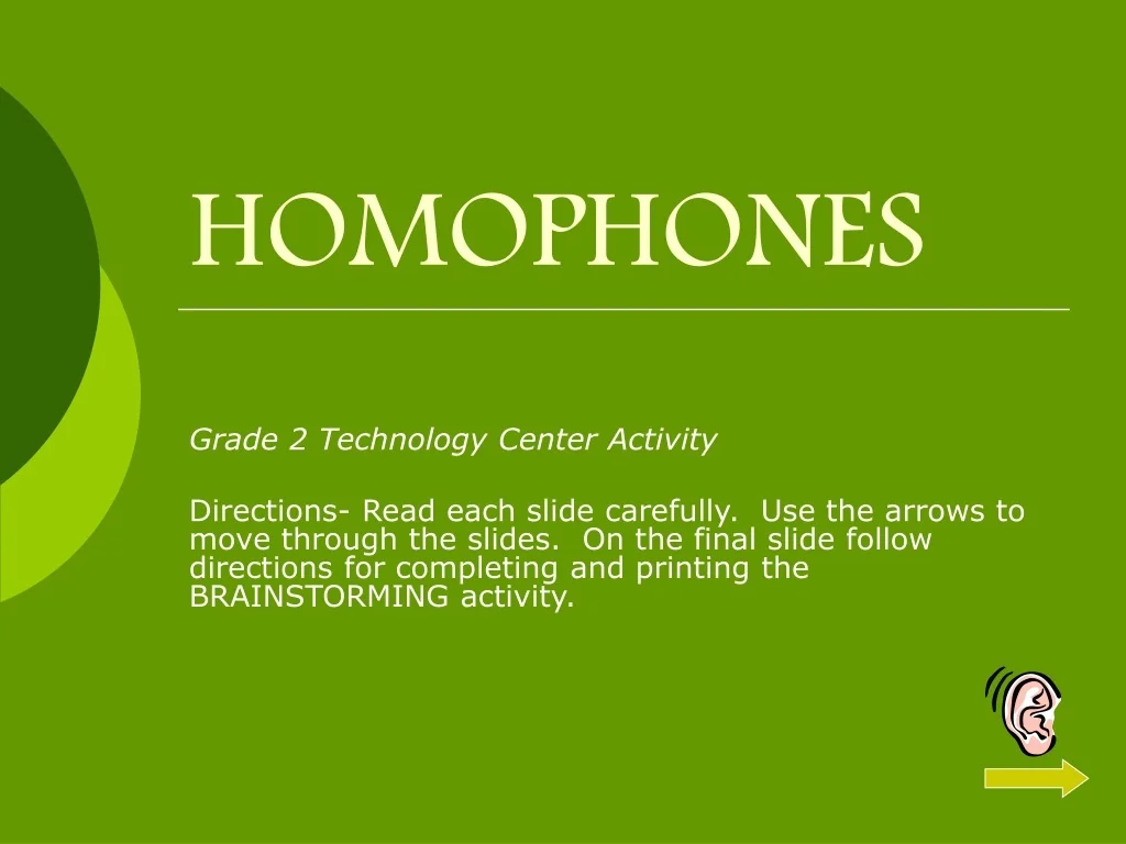 PPT - HOMOPHONES PowerPoint Presentation, free download - ID:9553683