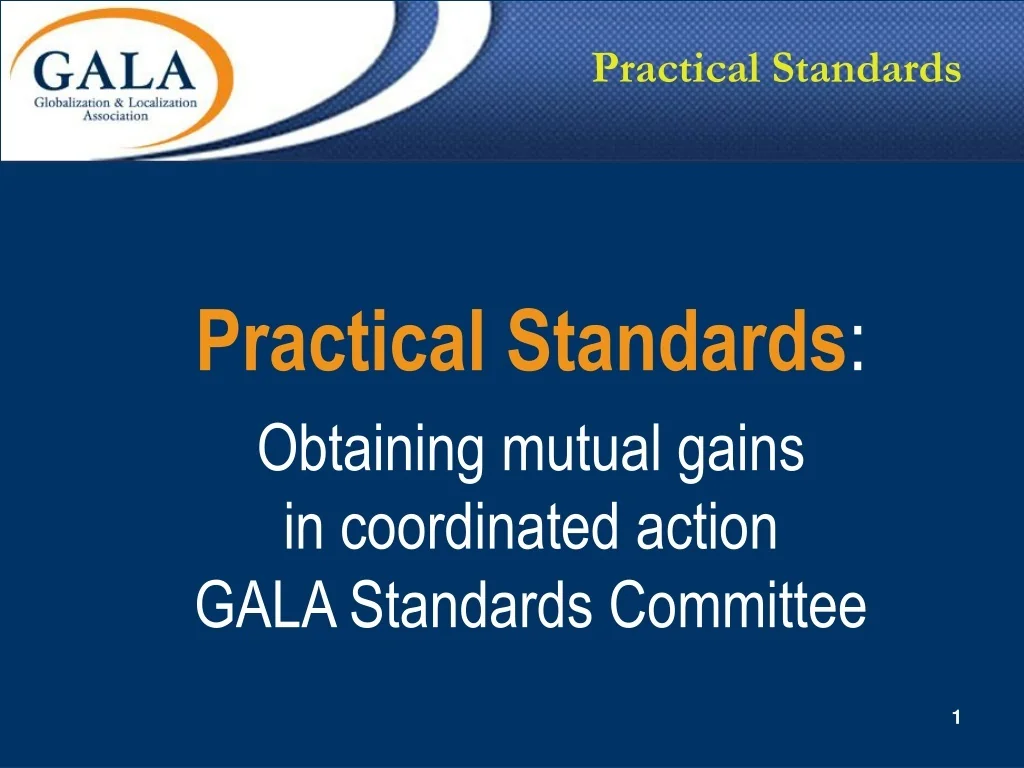 PPT - Practical Standards PowerPoint Presentation, free download - ID ...