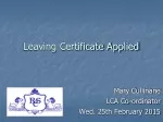 PPT - Leaving Certificate Applied Dance PowerPoint Presentation, free ...
