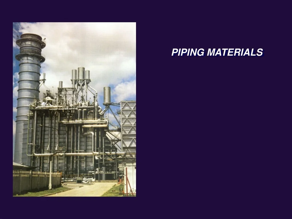 PPT - PIPING MATERIALS PowerPoint Presentation, free download - ID:9554803
