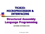 PPT - Microprocessor and interfacing PowerPoint Presentation, free ...