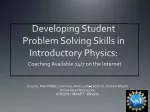 PPT - Developing a Useful Instrument to Assess Student Problem Solving ...