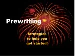 PPT - PREWRITING STRATEGIES PowerPoint Presentation, free download - ID ...