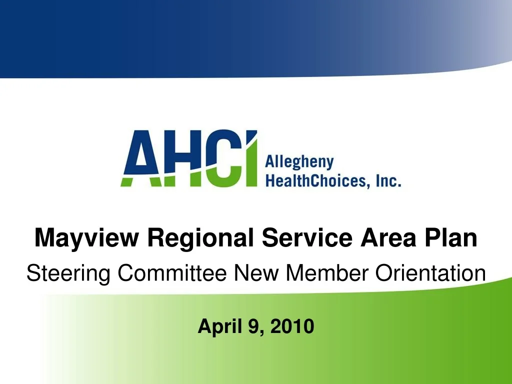 PPT - Mayview Regional Service Area Plan PowerPoint Presentation, free ...
