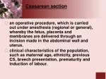 PPT - CAESAREAN SECTION PowerPoint Presentation, free download - ID:9299718