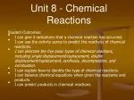 PPT - Unit 8 Chemical Reactions PowerPoint Presentation, free download ...