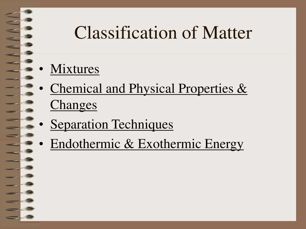 PPT - Classification of Matter PowerPoint Presentation, free download ...