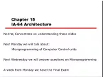 PPT - Chapter 21 IA-64 Architecture (Think Intel Itanium) PowerPoint ...