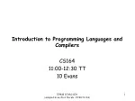 PPT - Introduction to Programming Languages PowerPoint Presentation ...