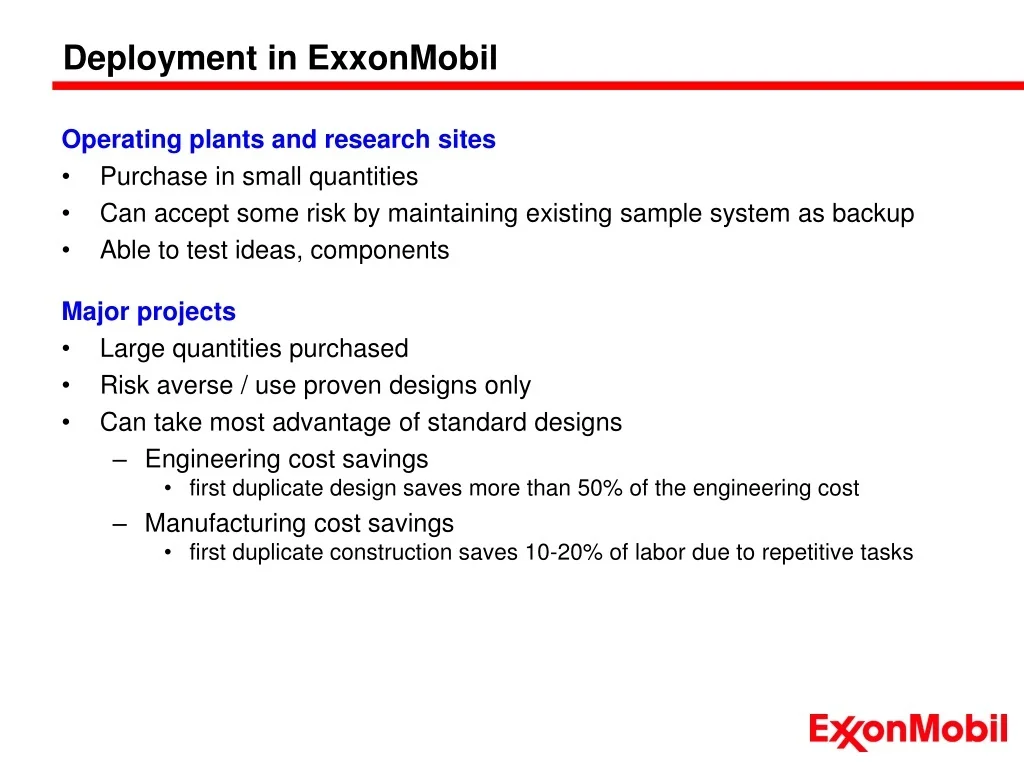 PPT - Deployment in ExxonMobil PowerPoint Presentation, free download ...