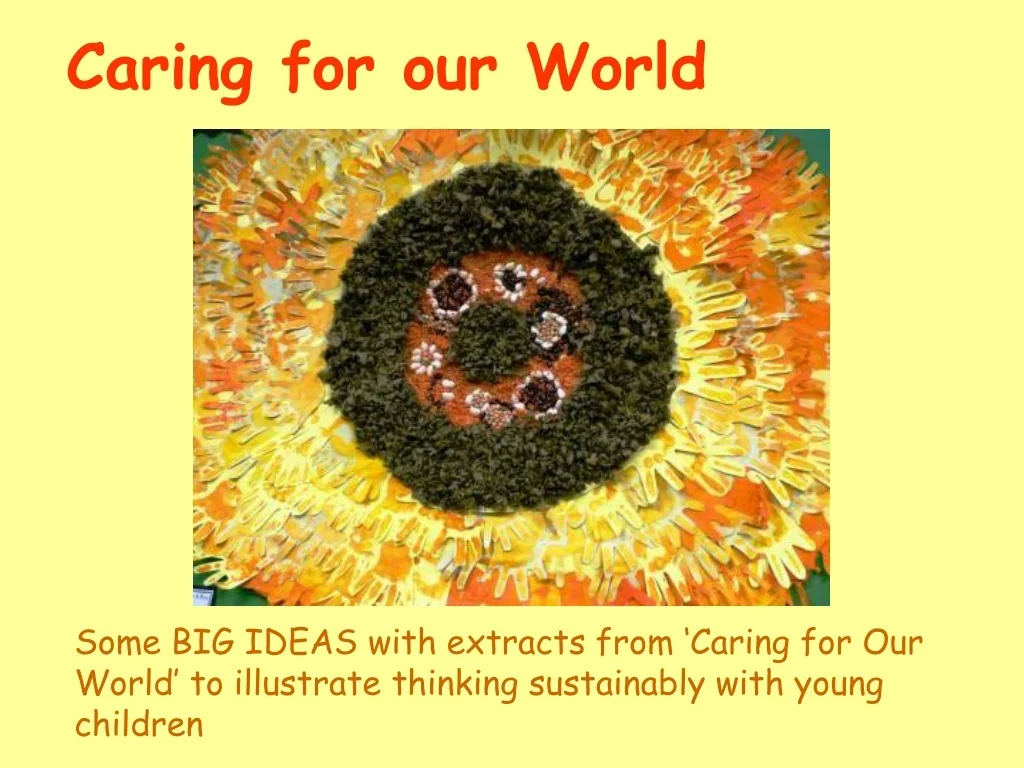 PPT - Caring for our World PowerPoint Presentation, free download - ID ...