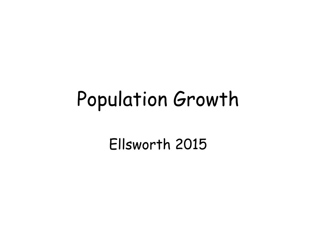 PPT - Population Growth PowerPoint Presentation, free download - ID:9577630