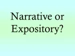 PPT - Narrative Vs. Expository PowerPoint Presentation, free download ...
