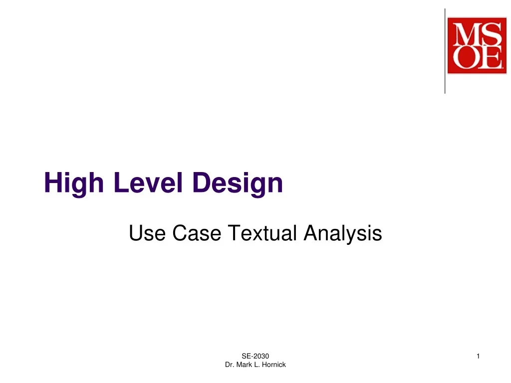 PPT - High Level Design PowerPoint Presentation, free download - ID:9578807