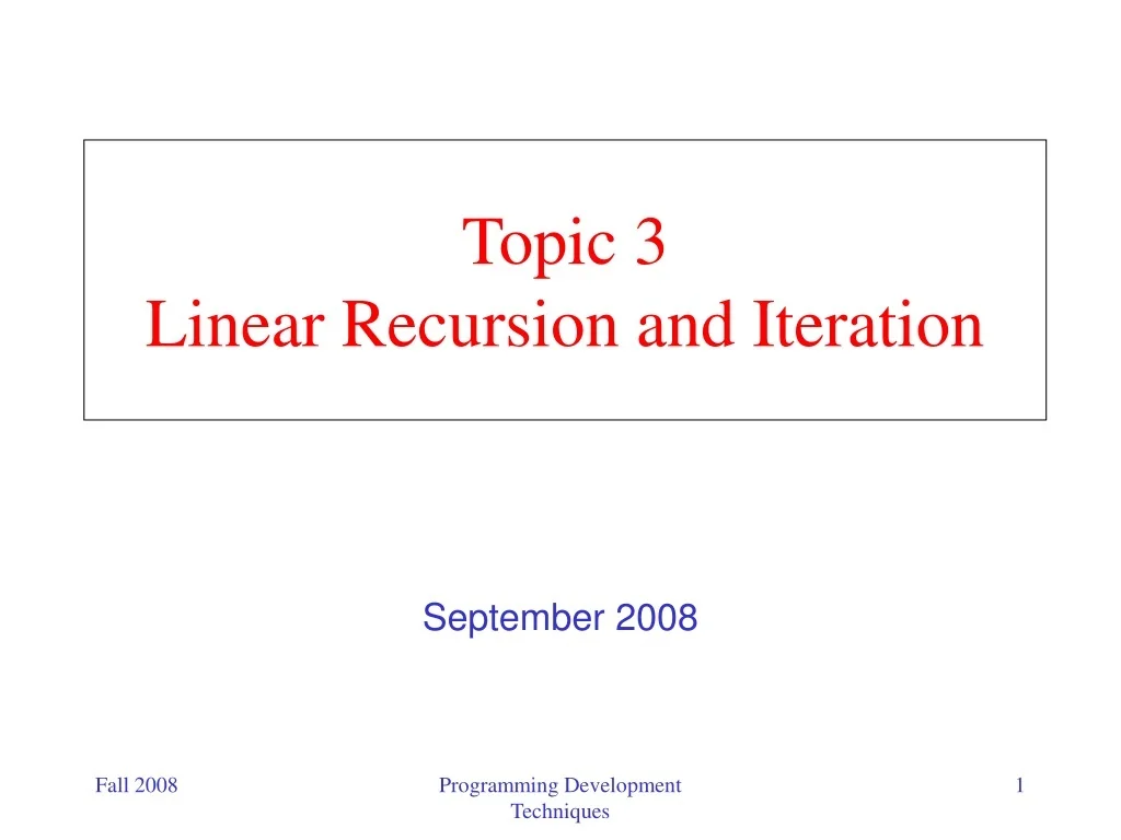 PPT - Exploring Recursion and Iteration in Programming Development Techniques PowerPoint ...