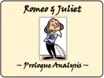 PPT - The Tragedy of Romeo and Juliet Prologue PowerPoint Presentation ...