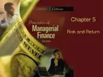 PPT - Chapter 5 Risk and Return PowerPoint Presentation, free download ...