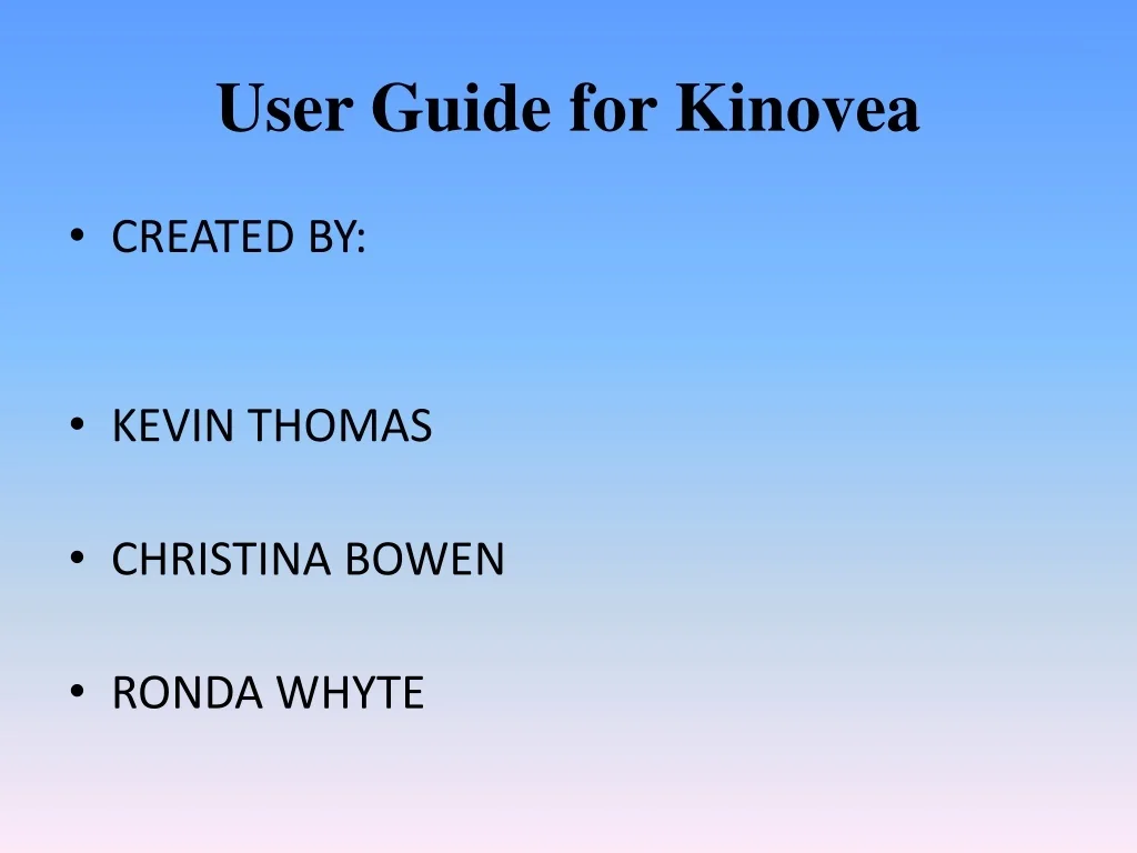 PPT - Kinovea User Guide: Video Analysis Tool Tutorial PowerPoint ...